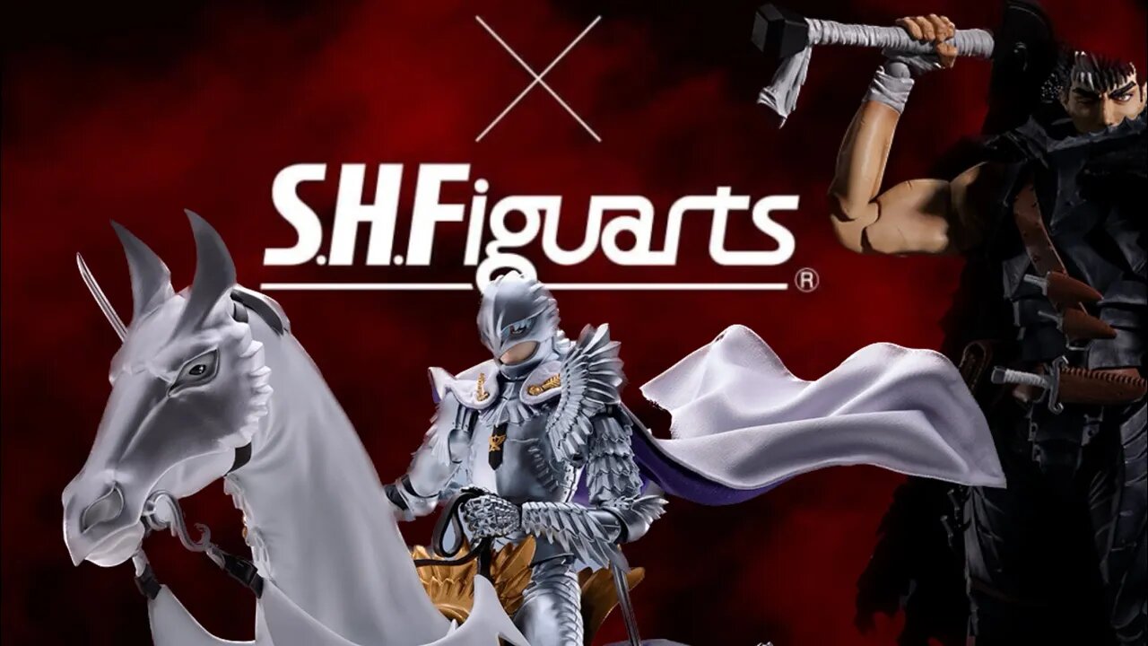 BERSERK X S.H.FIGUARTS Guts (Berserker Armor) Griffith (Hawk of Light ...