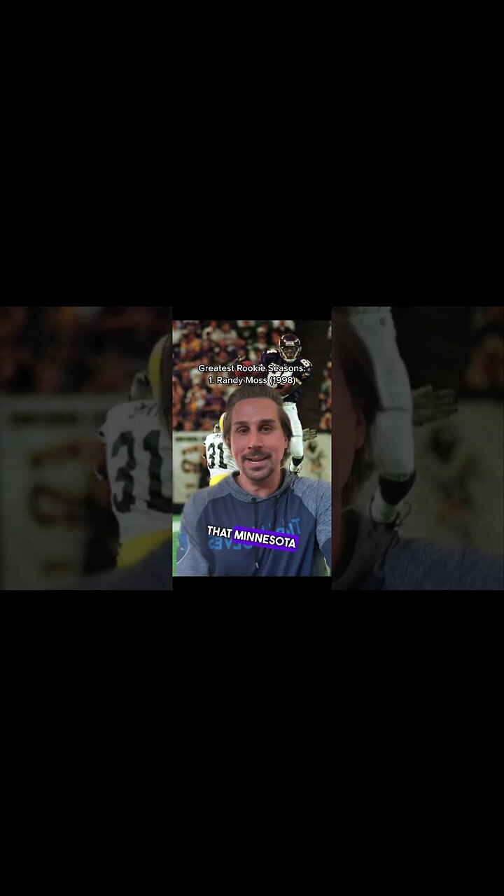 Randy Moss Best NFL Rookie Season EVER? #shorts