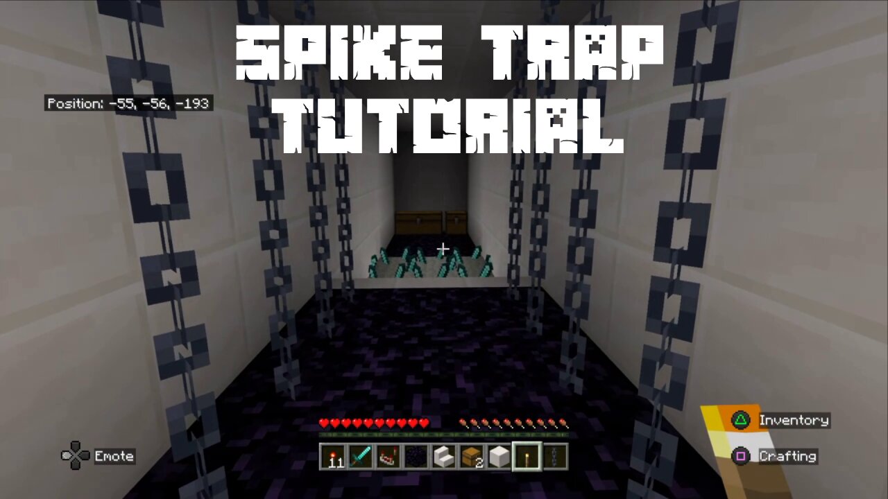 How to make a Realistic Working Spike Trap in Minecraft - Full Tutorial ...