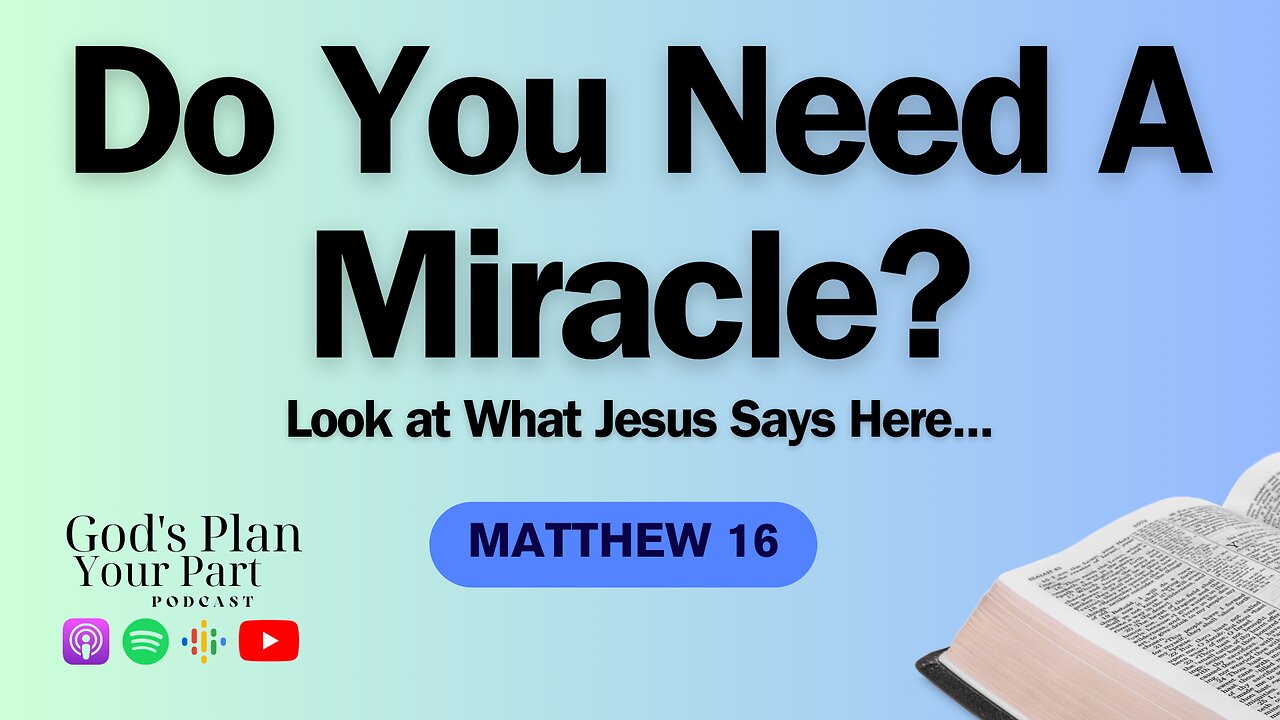 Matthew 16 | Remember What God Has Done For You And Carry the Cross