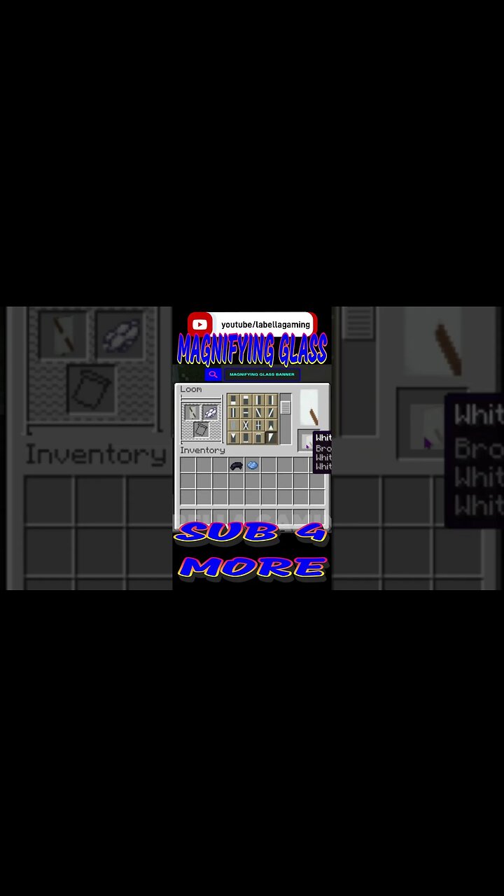 Magnifying Glass Banner | Minecraft