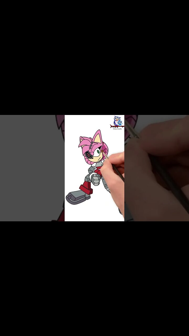 Draw Rusty Rose from Sonic Prime #drawing #easydraw