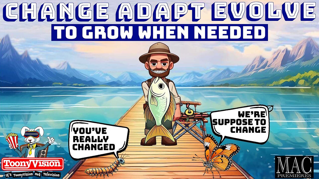 Change Adapt Evolve To Grow Motivational Animation Cartoon ToonyVision ...