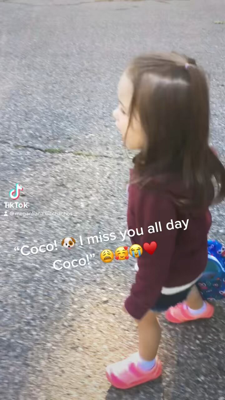 Who did she miss all day at 7:30am?