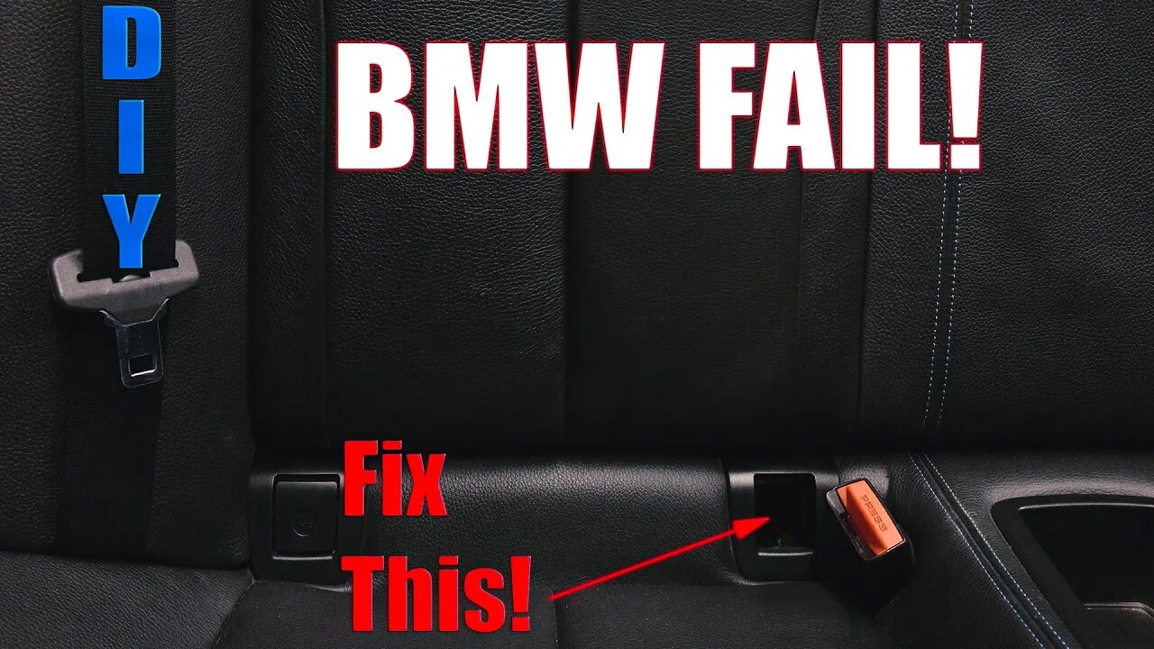 BMW Fail - Fixing the rear seat anchor cover in a 4 series (F32, F33 ...