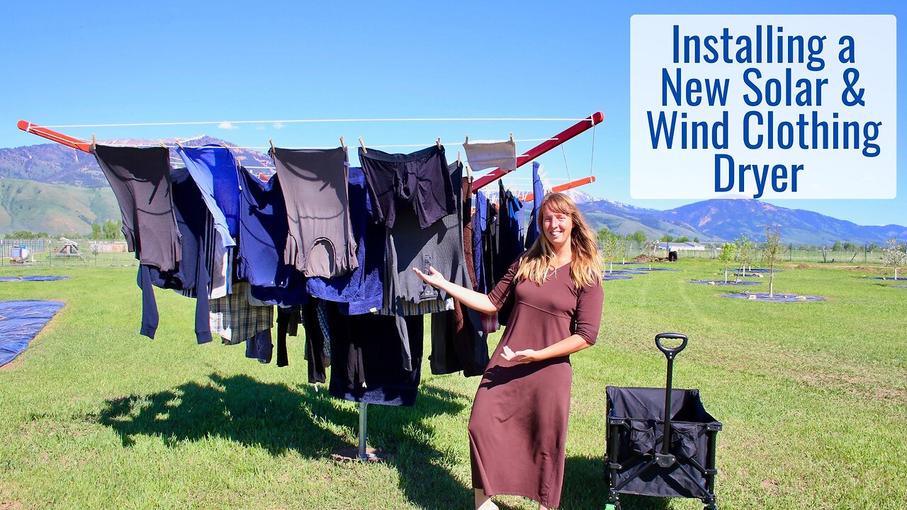 Installing a New Solar & Wind Clothing Dryer - Sunshine Rotating ...