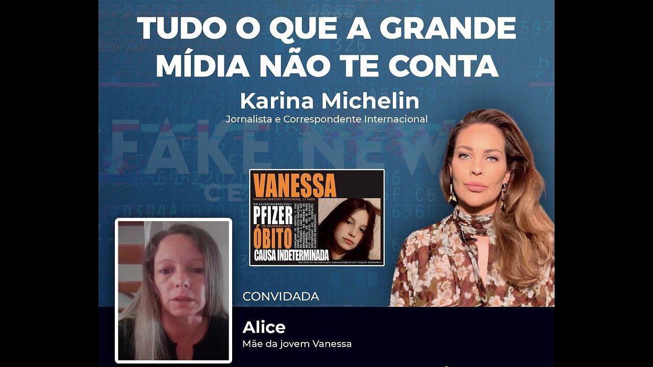 Karina Michelin entrevista Alice Romano, mãe de Vanessa, morta aos 13 ...