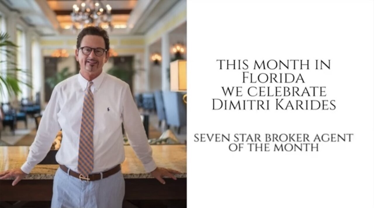 Dimitri Karides Seven Star 'Broker★Agent of the Month' Florida