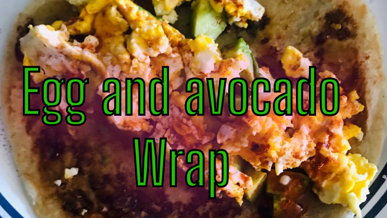 Eggs and avocado paratha wrap