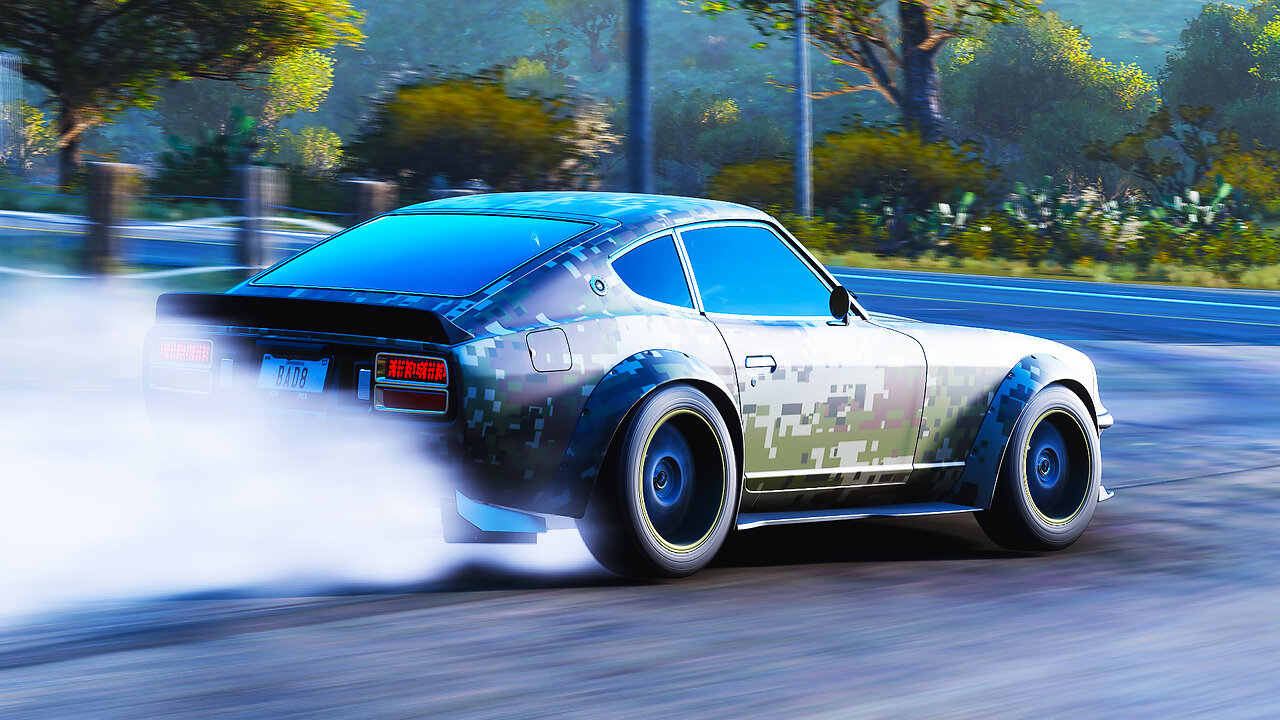 Mountain Drift Madness: Nissan 280Z 1975 Tears Up the Curves!