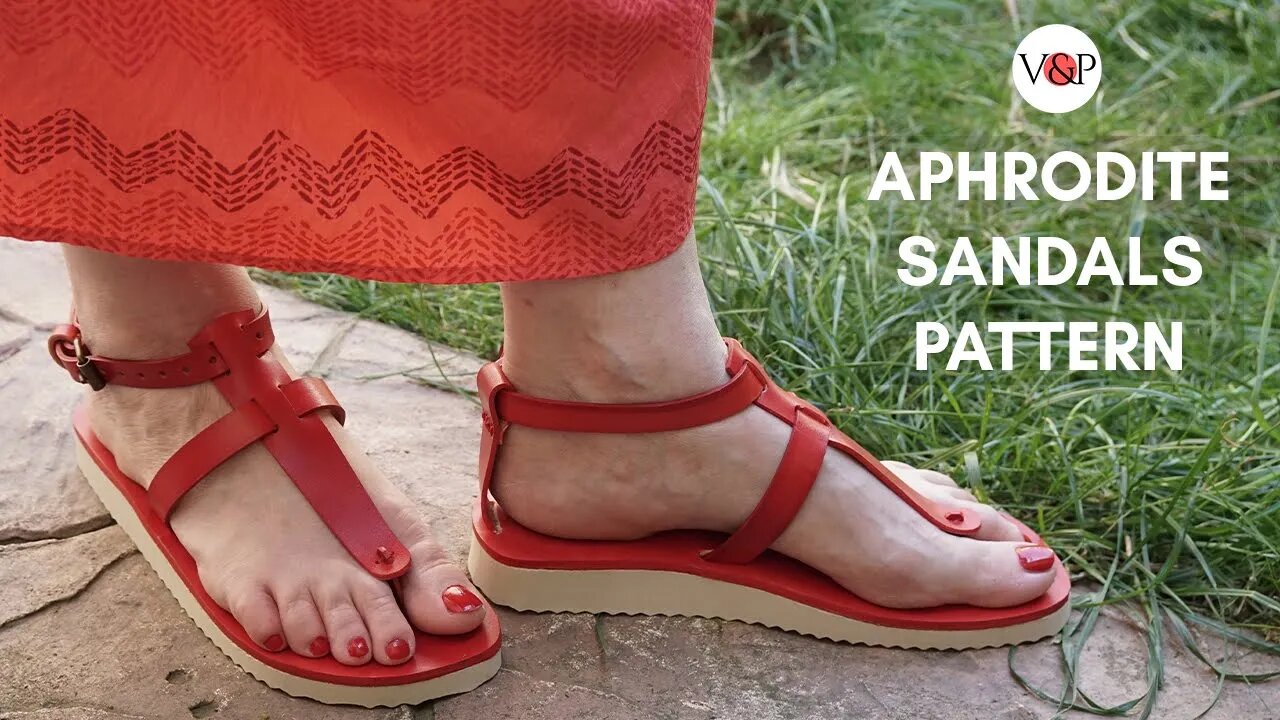 How to Make the Aphrodite Greek Flat Leather Sandals (Link to Pattern ...