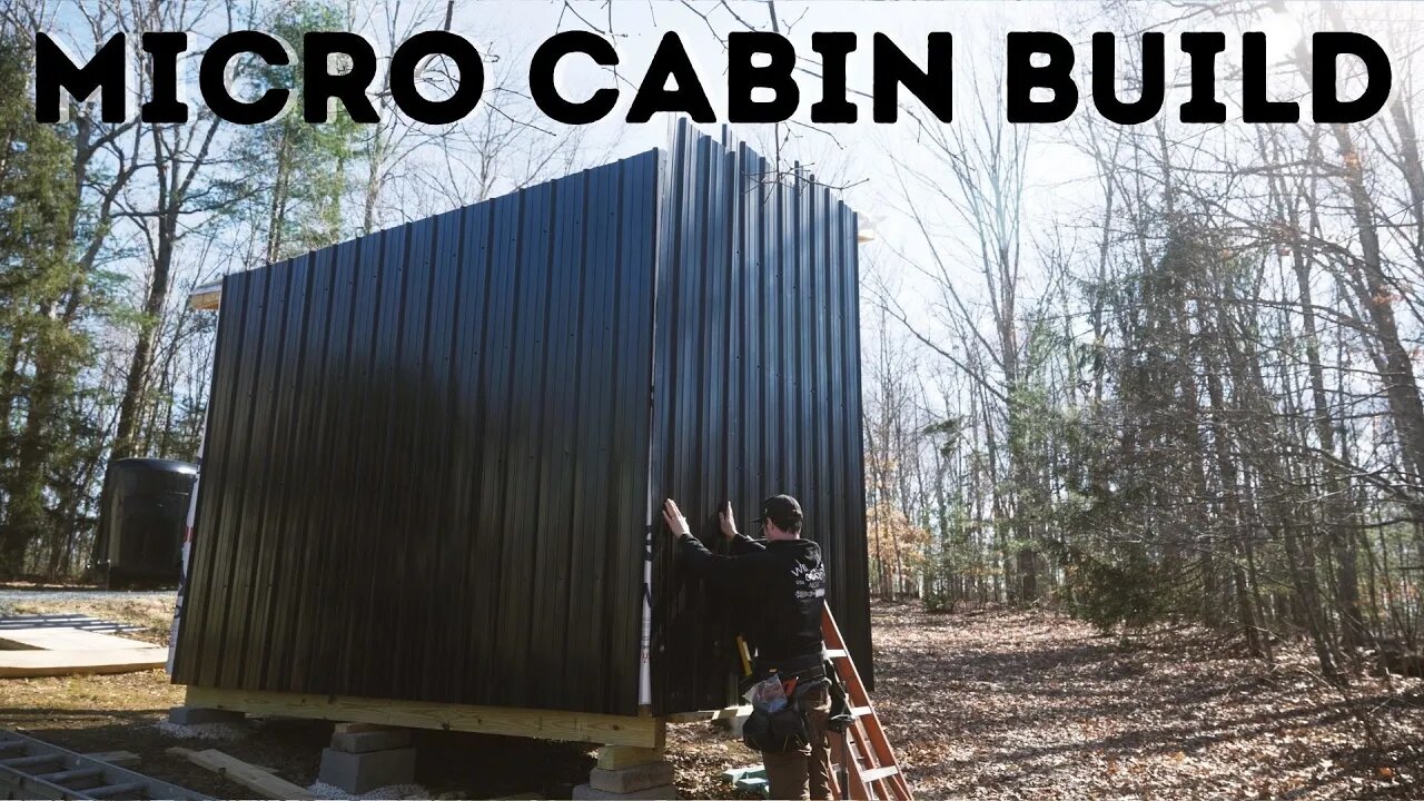 The Cabin gets Metal - DIY micro cabin that you could build Ep.8