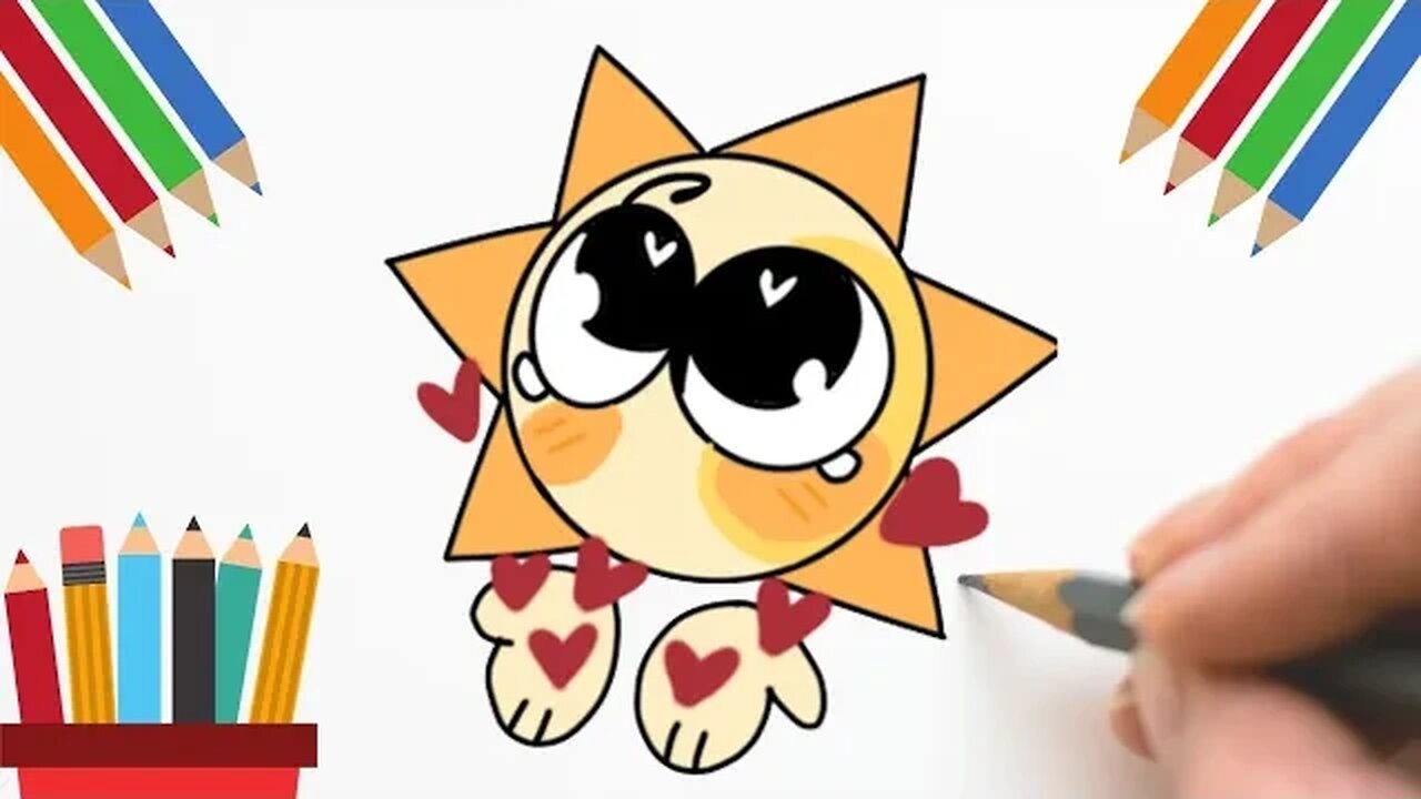 Como Desenhar SUNDROP EMOJI | FNAF | Five Nights At Freddy's #fnaf # ...