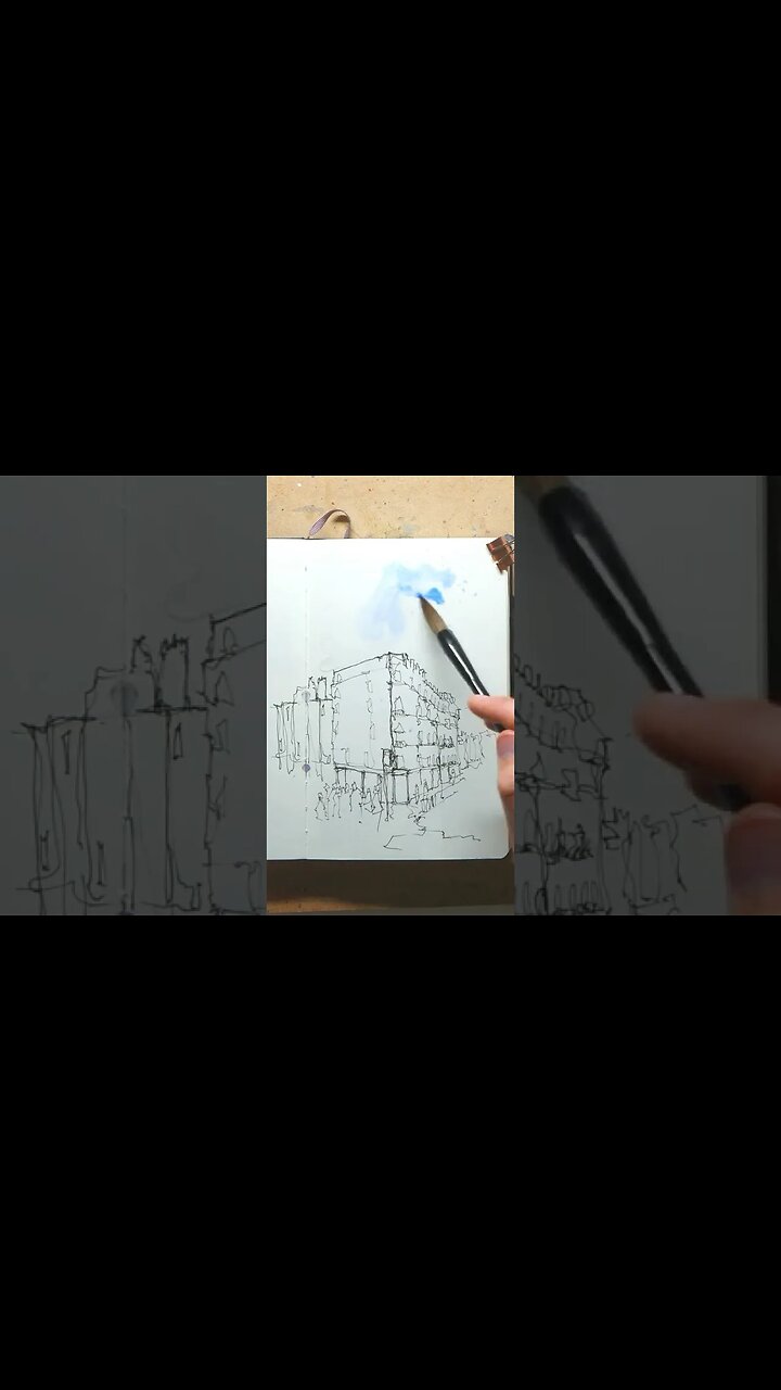 Semi Abstract Loose Architecture Sketching - Urban Sketch Tutorials