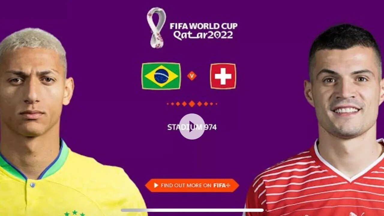 BRAZIL vs SWITZERLAND | 🏆| FIFA World Cup Qatar 2022 | LIVE Watch Along ...