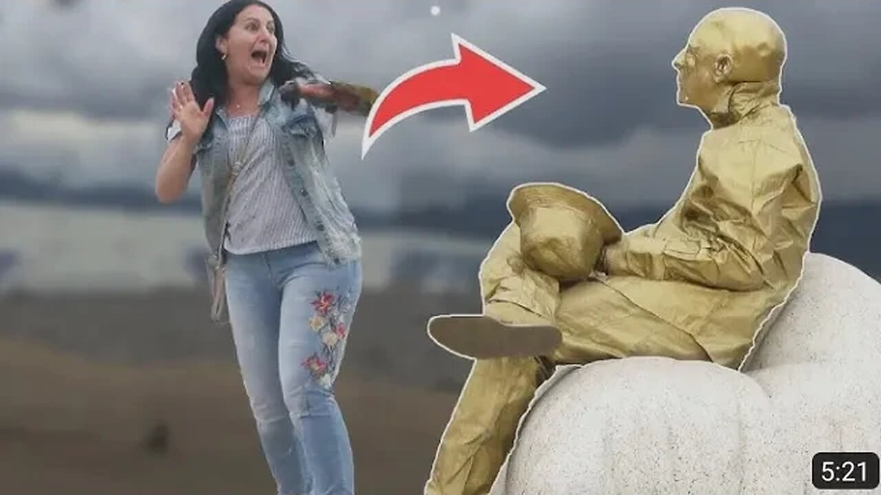 Best Funny Scary Human Statue Prank!! | AWESOME REACTIONS!!! #prank # ...