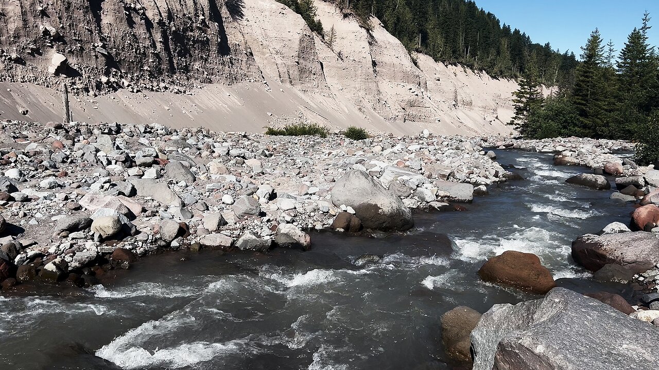 GORGEOUS Sandy River Crossing (SW Timberline Loop, S of Ramona Falls ...