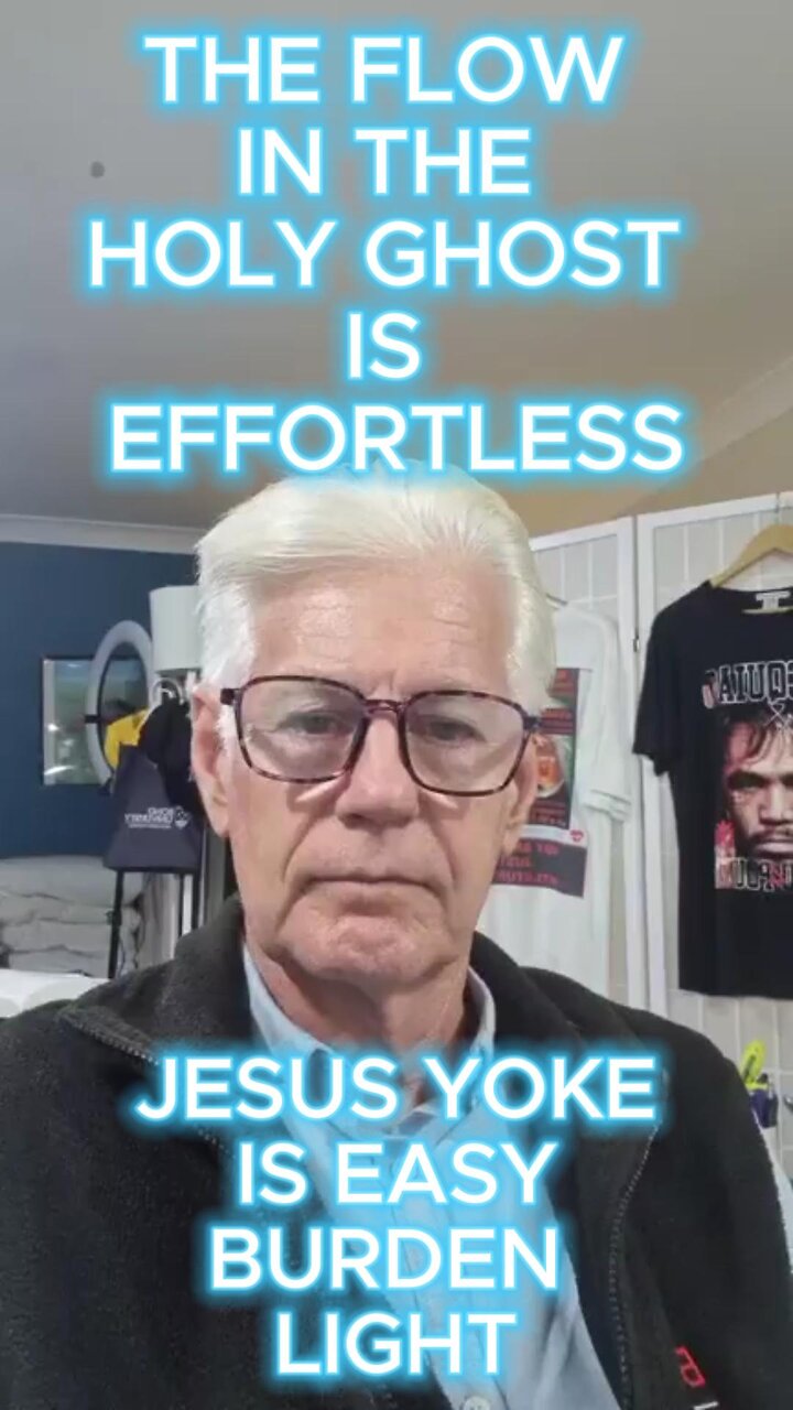 Jesus Burden is Light and if its from the Lord it will FLOW EFFORTLESSLY