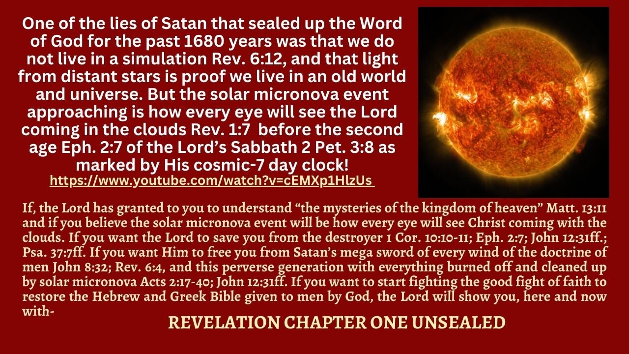 The Lord's Sabbath, to men is 1,000 years in the Kingdom of Heaven ...