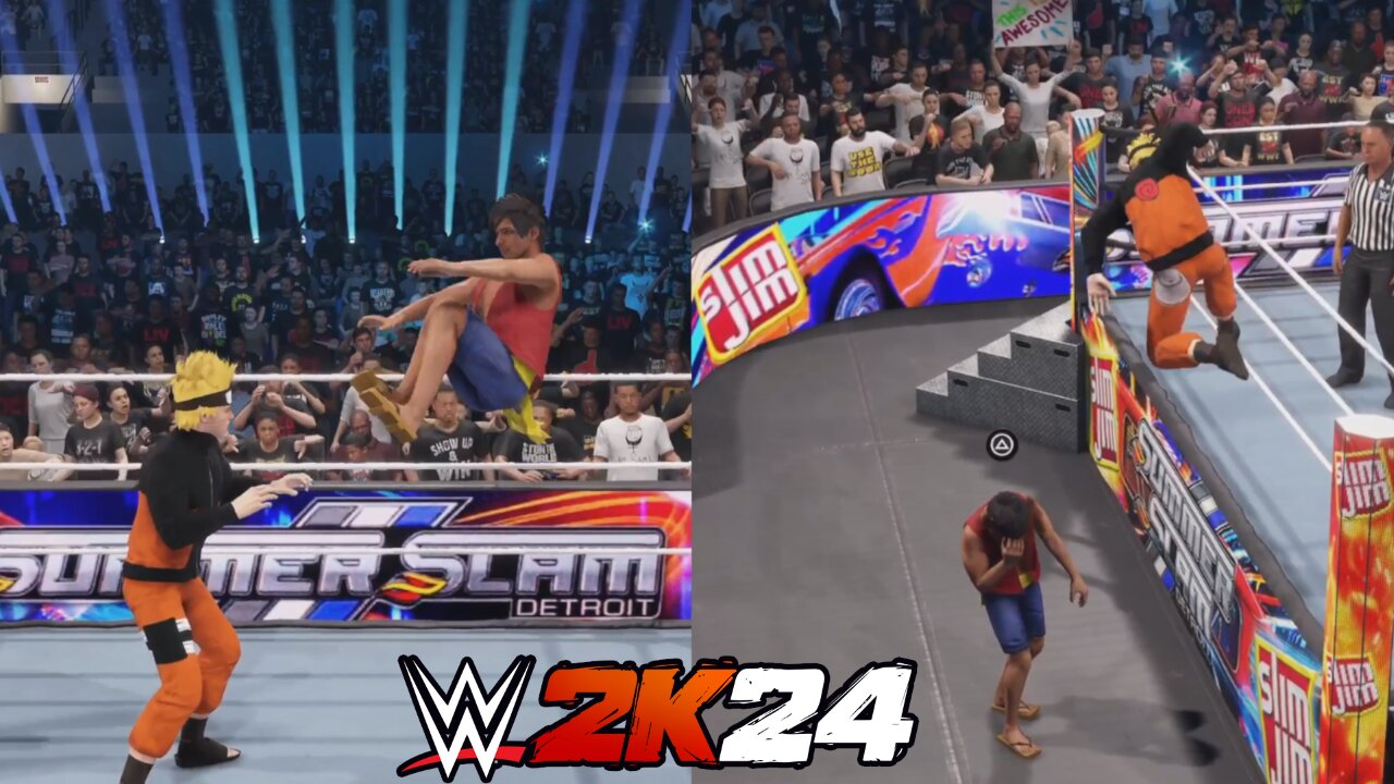 WWE 2K24: Naruto VS Luffy