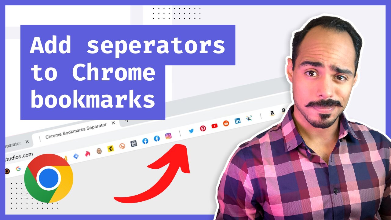How to Separate Items in The Chrome Bookmark Bar | Browser Organization ...