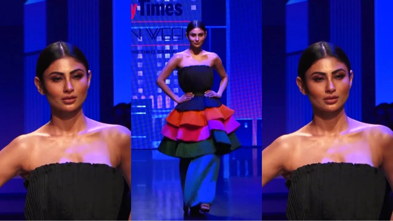 Mouni Roy Ramp Walk At Bombay Times Fashion Week 2023