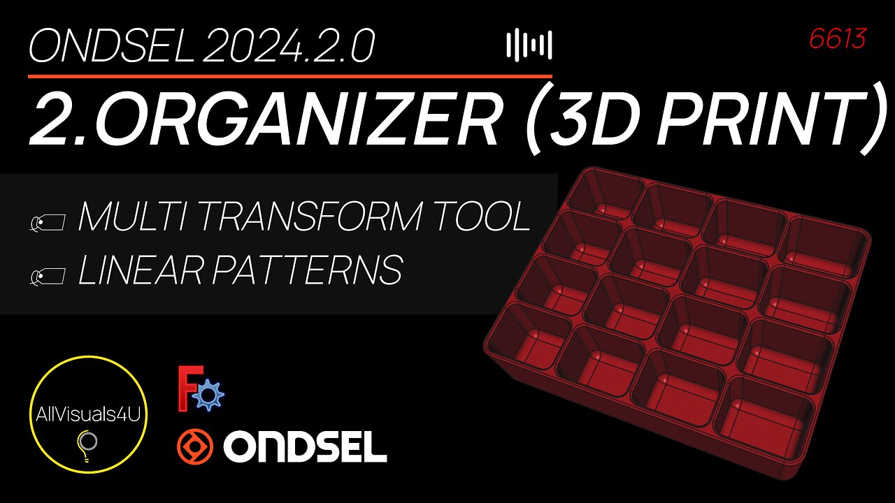 🗂Ondsel Tutorial For Beginners - 3D Print Tool Organizer - 3D Printable ...