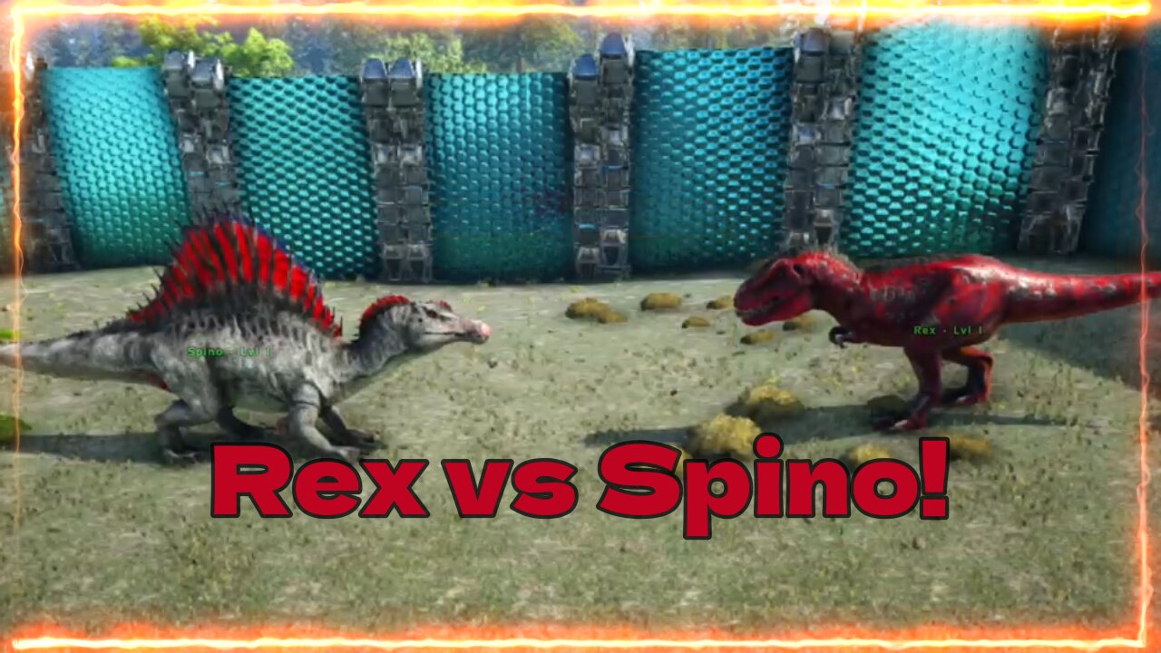 Rex vs Spino\Mammoth\Basilisk | ark survival evolved | ark battles ...