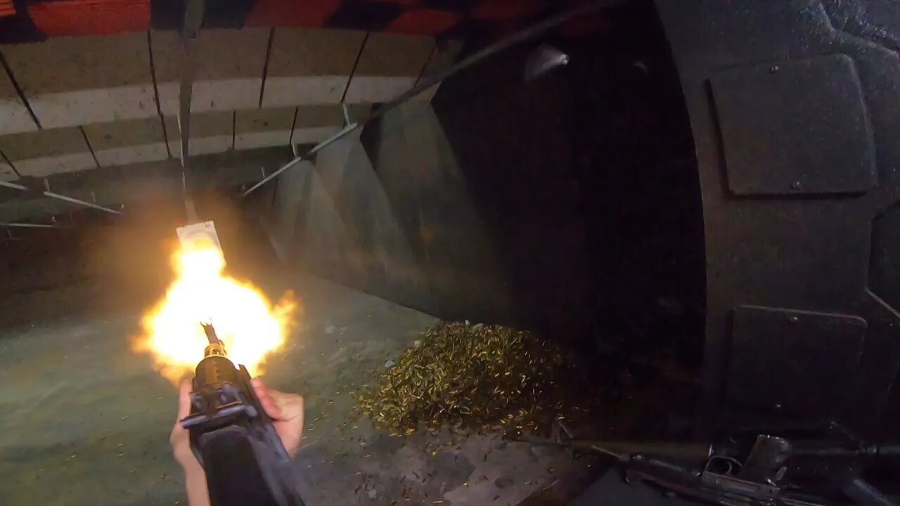 POV Shooting an AK-47 FULL AUTO + M16 & UZI | GoPro Hero 7 Black FPS ...