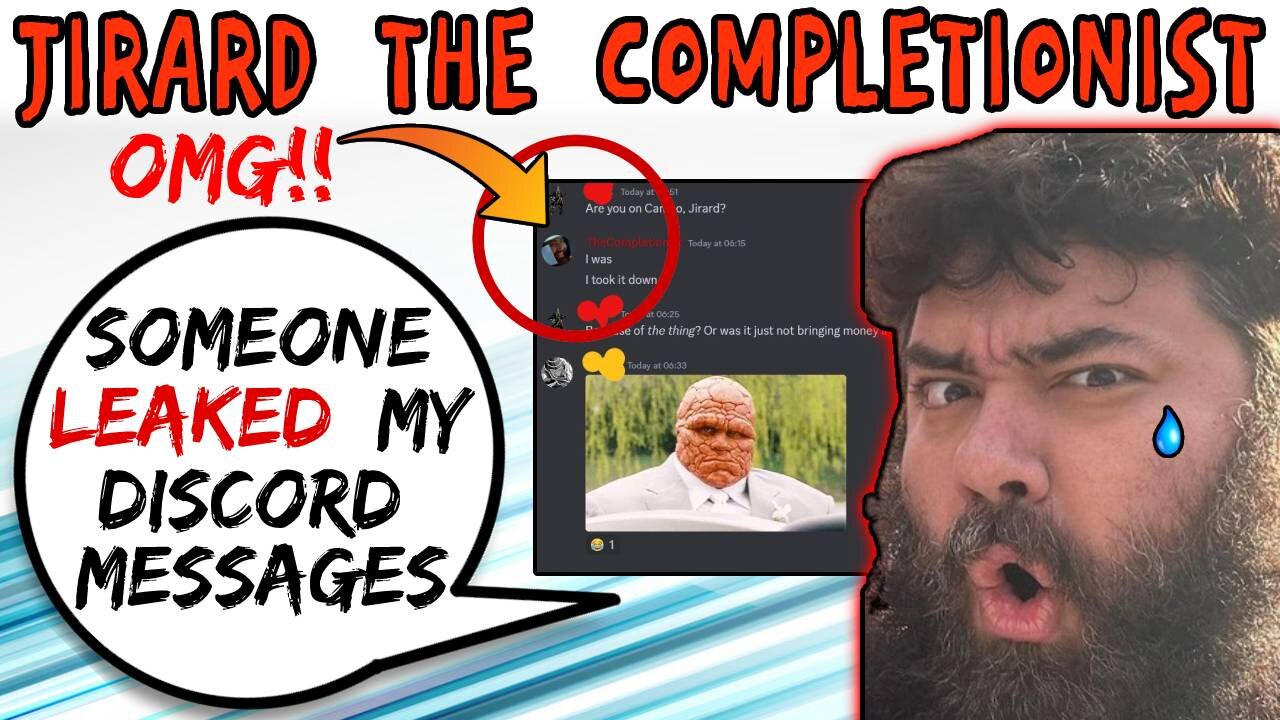 Jirard The Completionist LEAKED DISCORD MESSAGES EXPOSED! - 5lotham