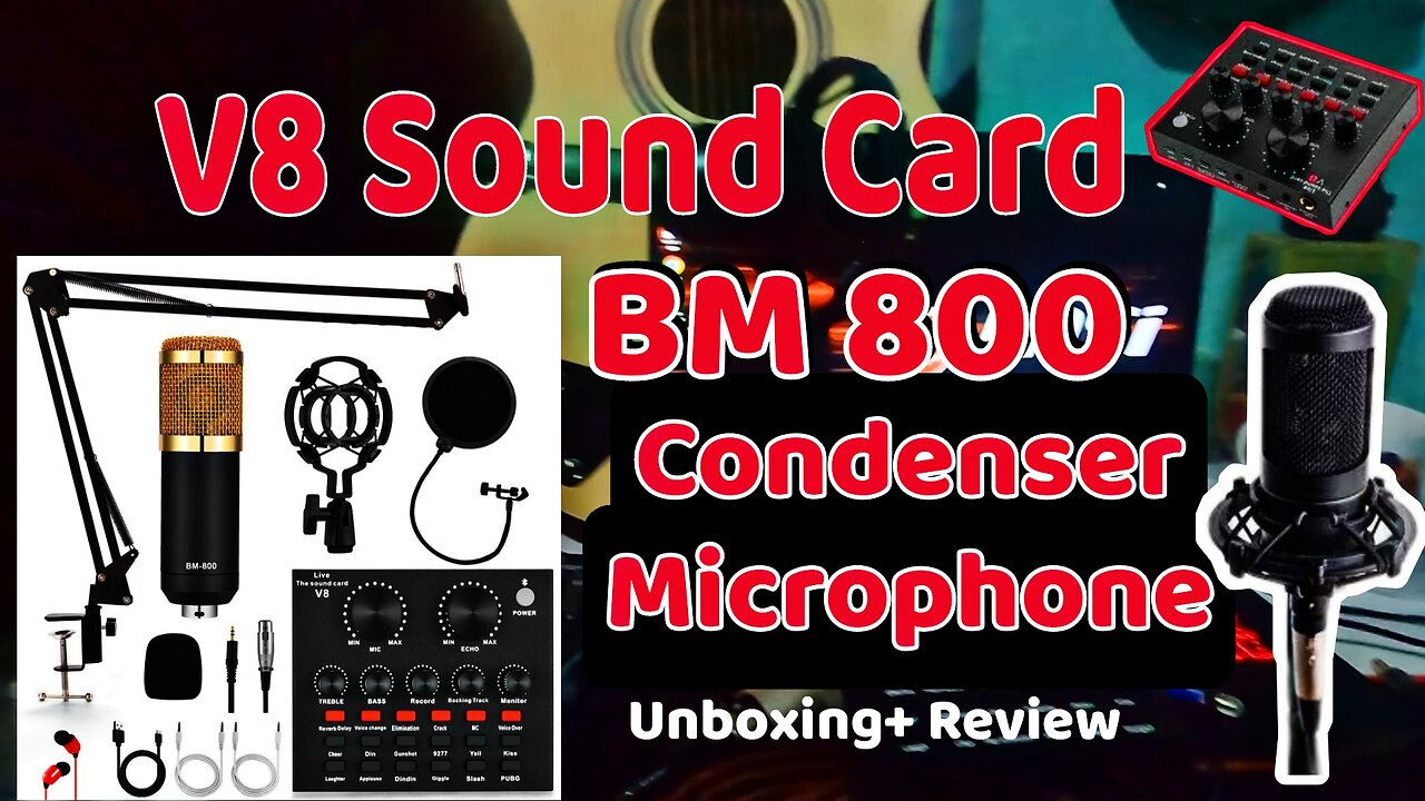 BM - 800 Condenser Microphone - Full Review ( Unboxing, Setup, Audio ...