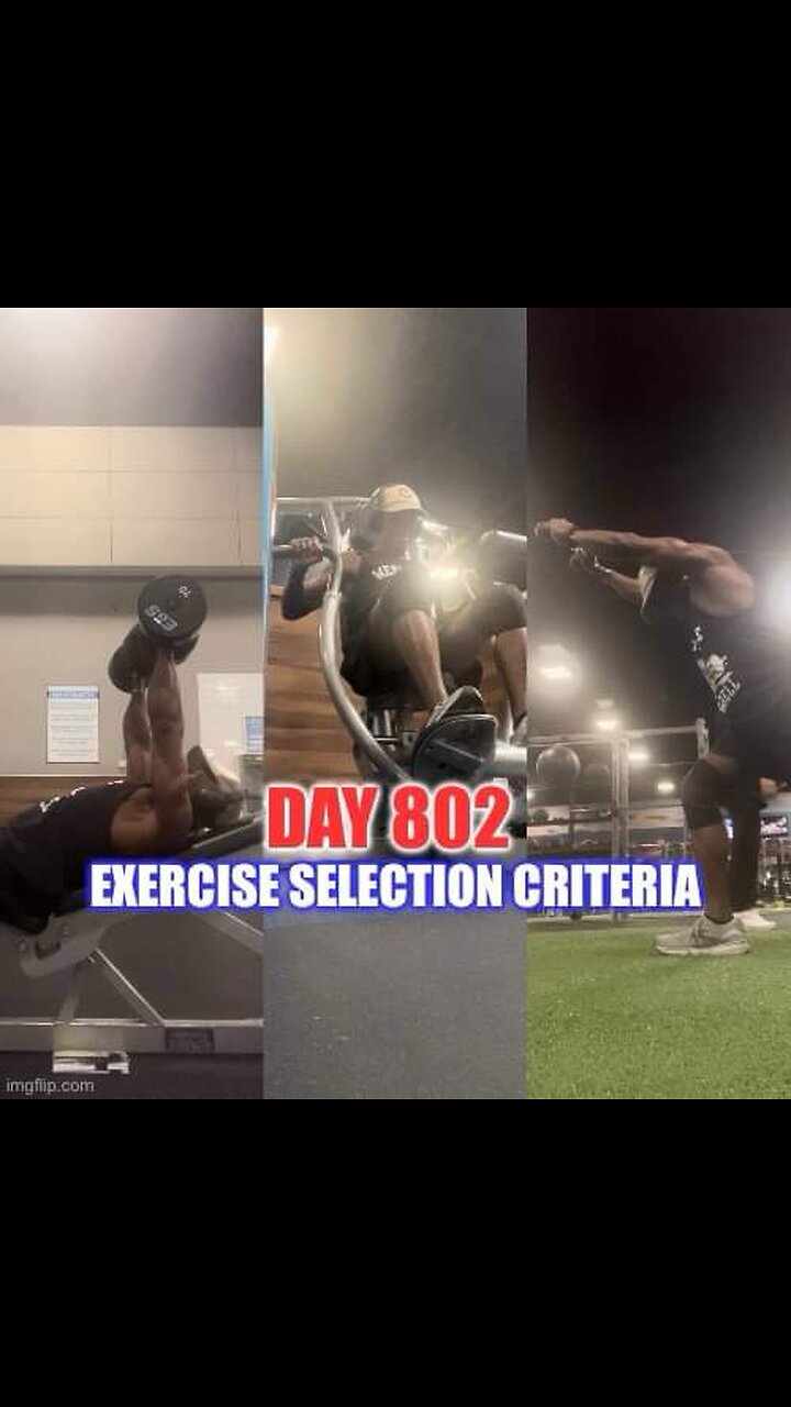 Day 802 Part-2 Exercise Selection Criteria: Body Type