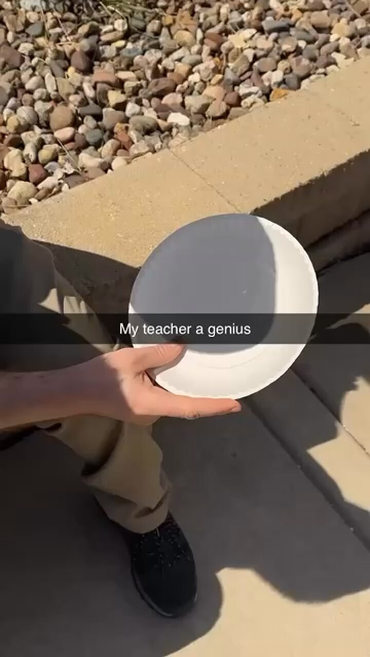 See the Solar Eclipse through paper plates