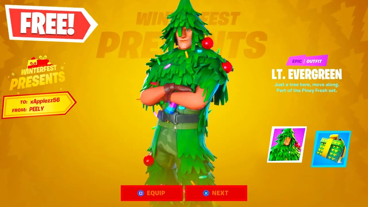 How To Get The *NEW* "LT EVERGREEN" Skin & "RE-GIFTER" Back Bling In ...