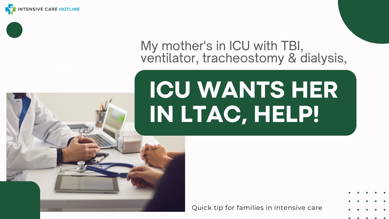 My Mother's in ICU with TBI, Ventilator, Tracheostomy & Dialysis, ICU ...
