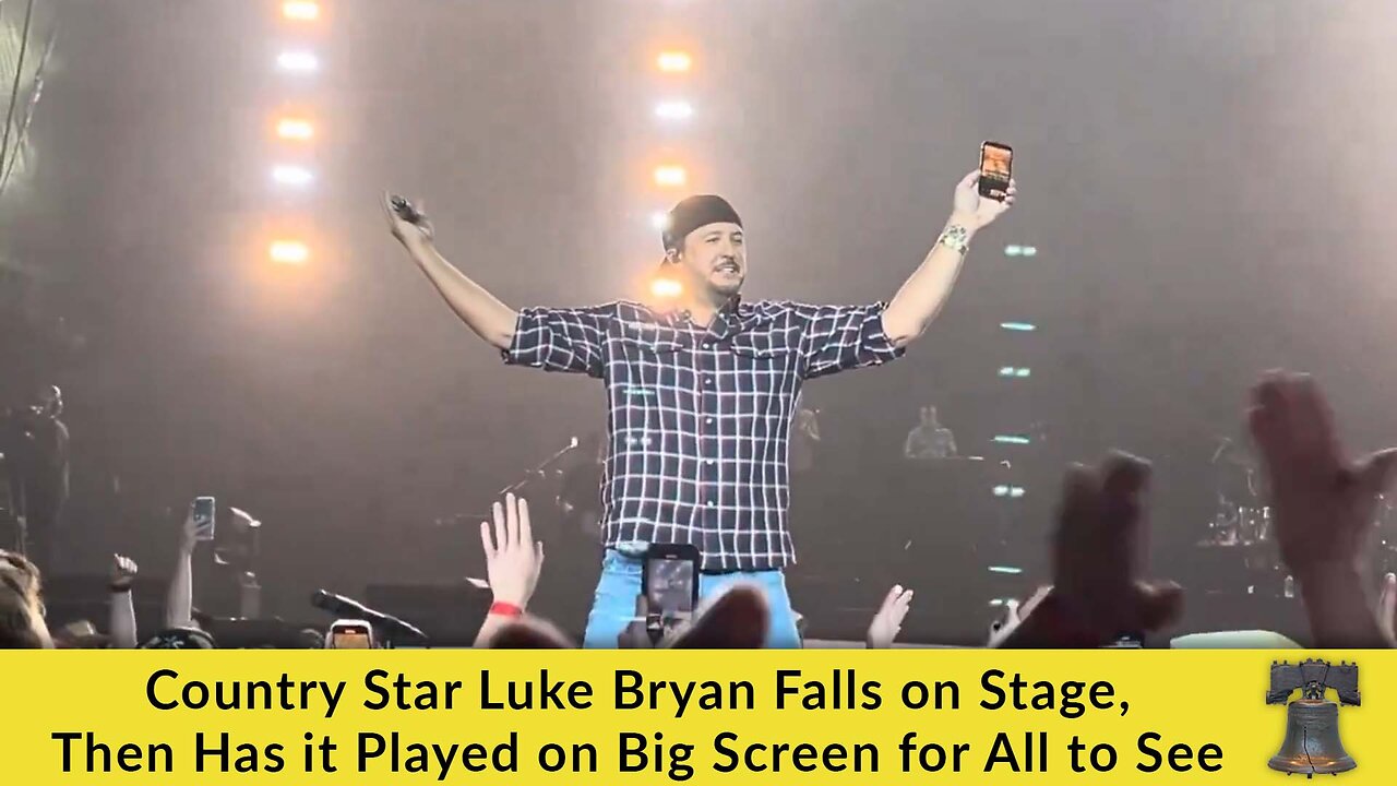 Country Star Luke Bryan Falls on Stage, Then Has it Played on Big ...