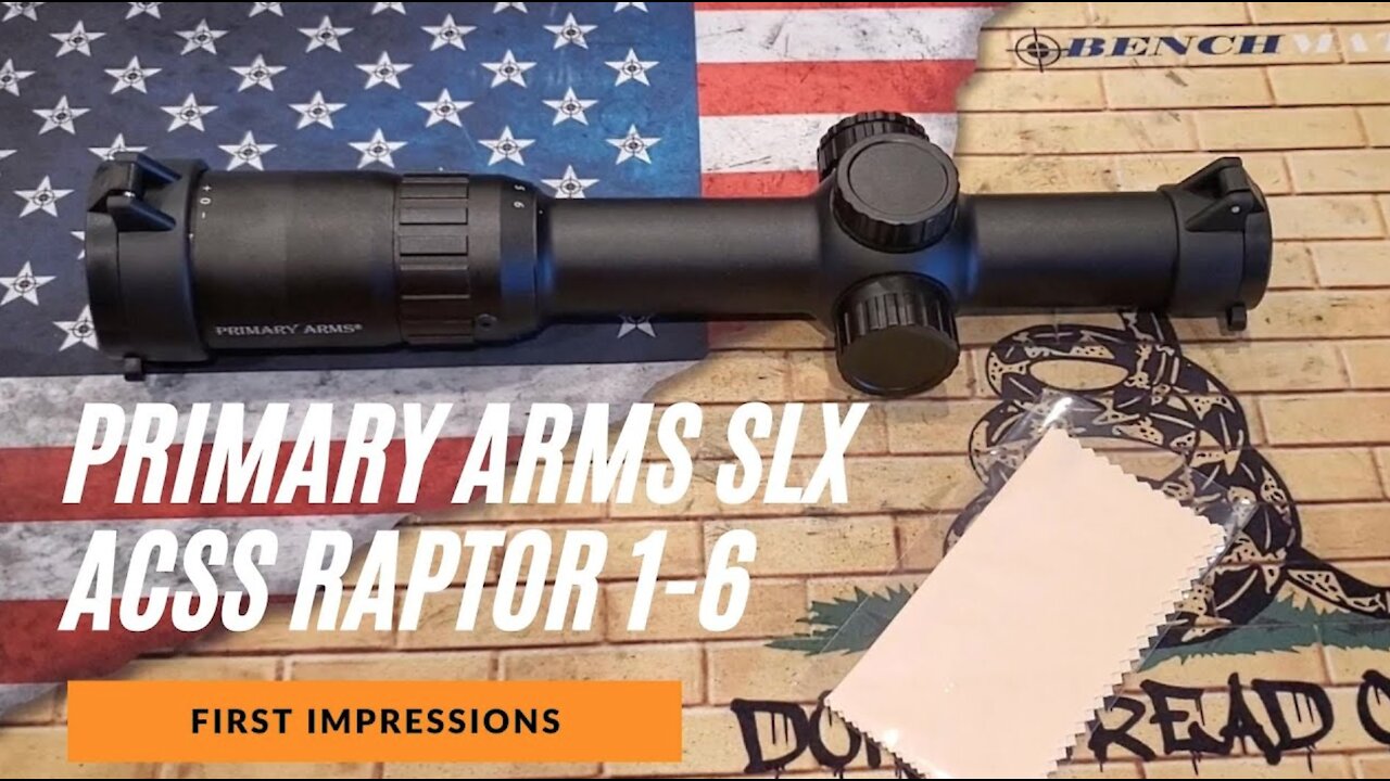 Primary Arms SLx 1-6x24mm FFP Rifle Scope - Illuminated ACSS-RAPTOR-5. ...