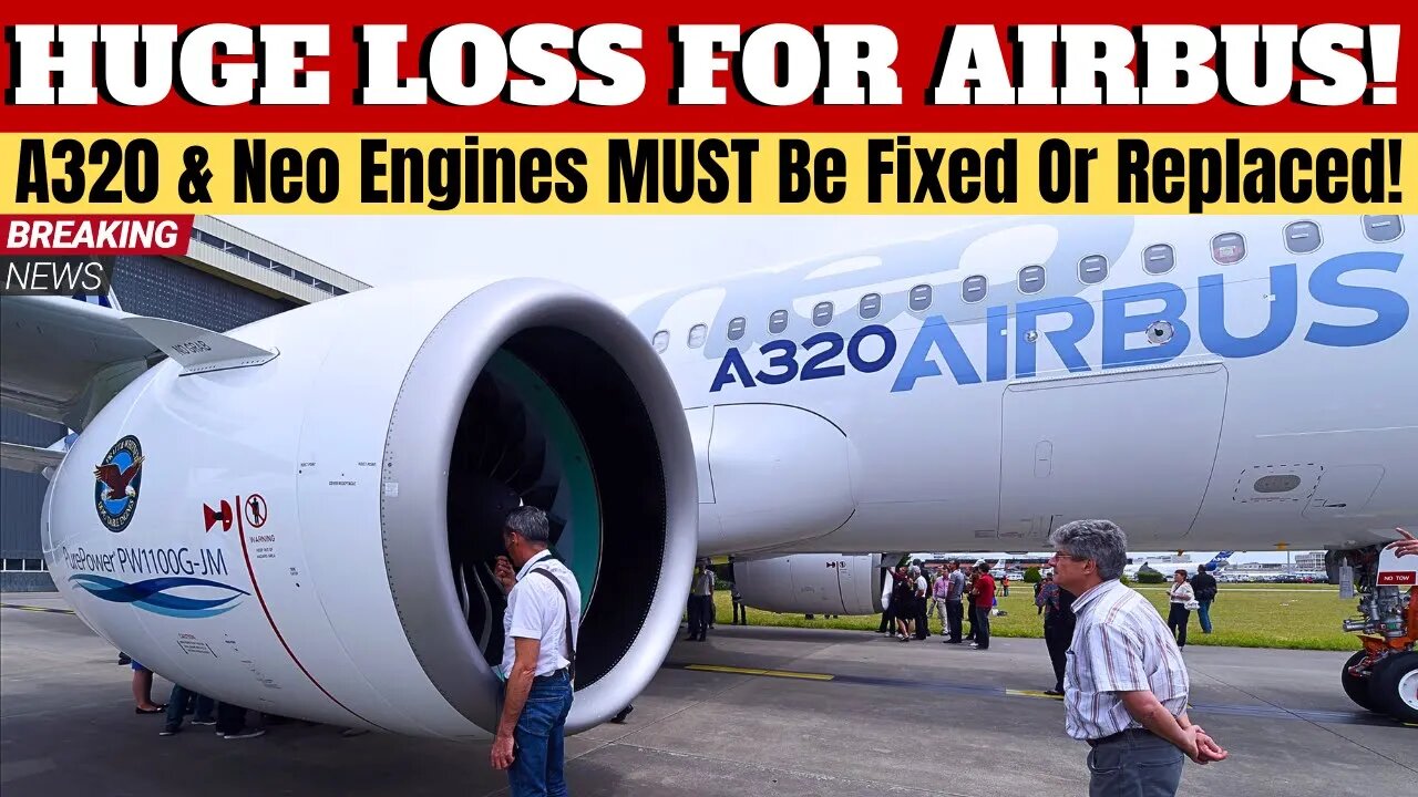 HUGE LOSS For Airbus. Every A320 neo-Family Jet P&W GTF Engine Will ...