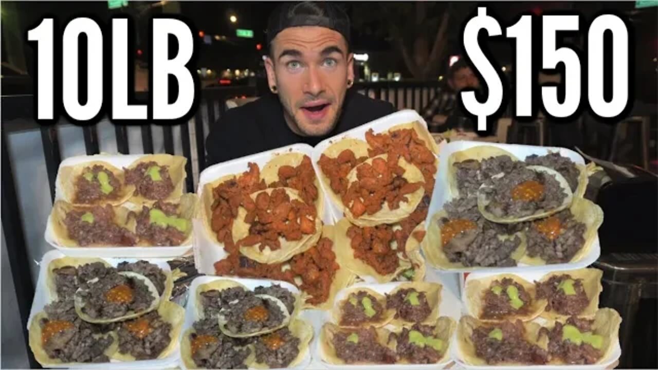 MASSIVE MEXICAN STREET TACO CHALLENGE (50+ Tacos) | Carne Asada, Al ...