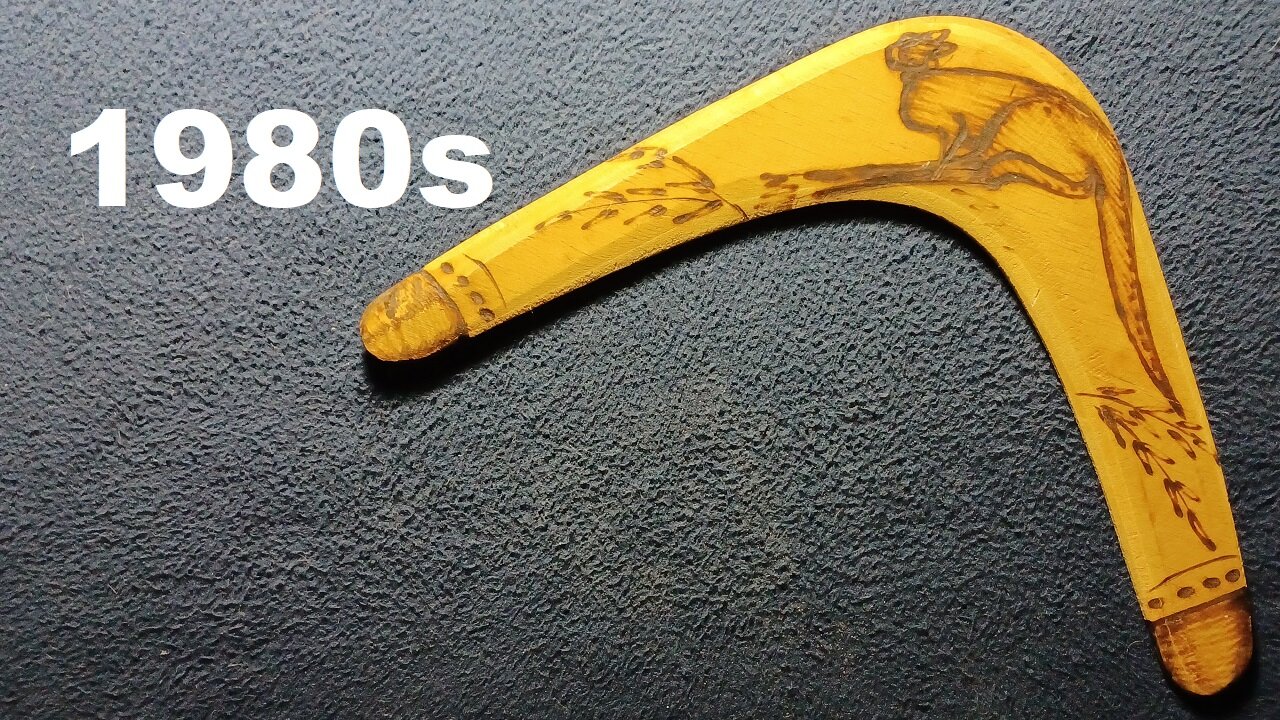 Kangaroo Boomerang, GENUINE THROWING BOOMERANG, ABORIGINAL MADE ...