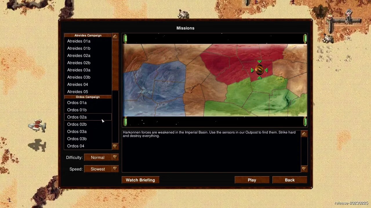 OpenRA, Dune 2000; Ordos, mission 2a