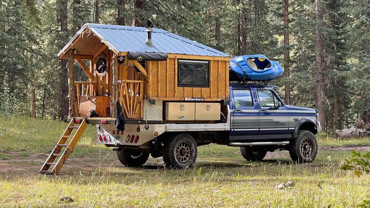 Micro Home Cabin Built on a Ford Truck Camper - AKA The TruckHouse Walk ...