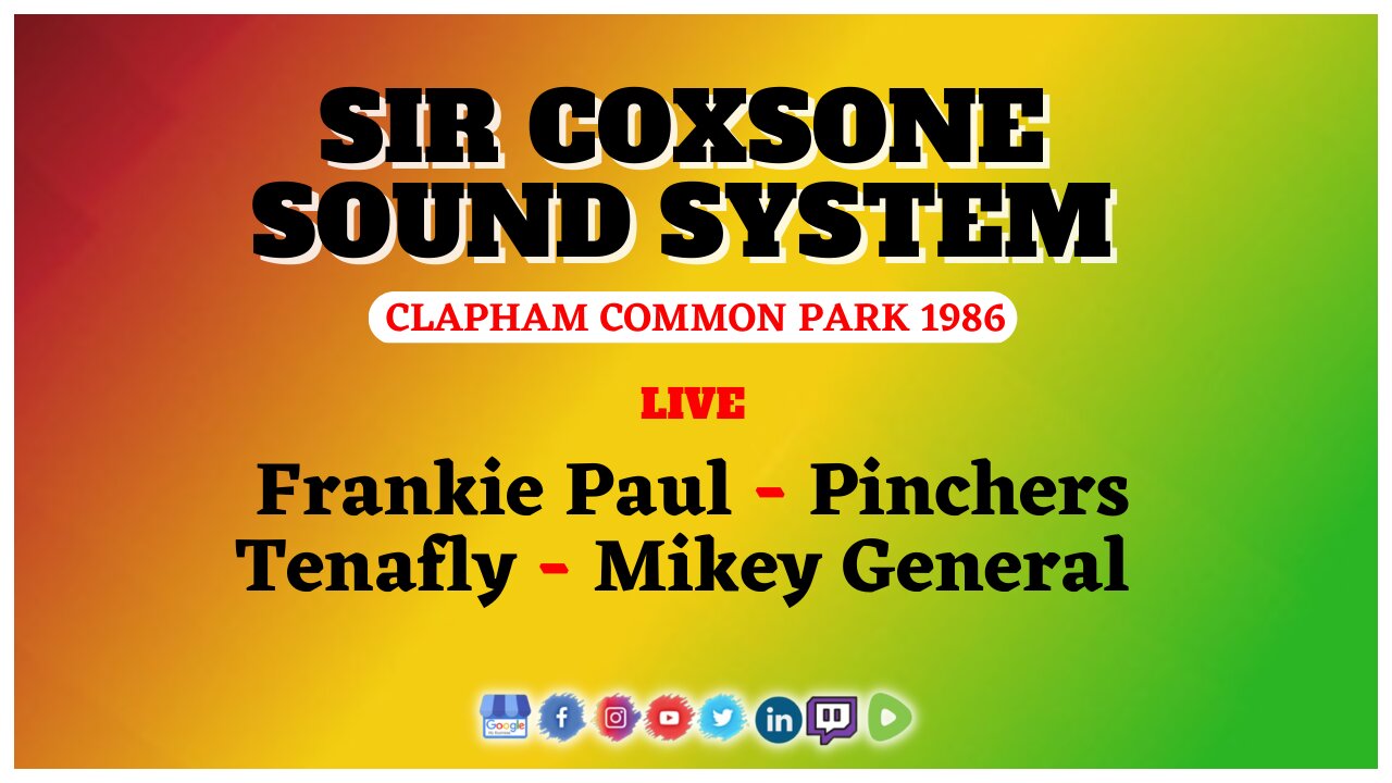 Official Sir Coxsone Sound System ft Frankie Paul, Pinchers, Tenafly ...