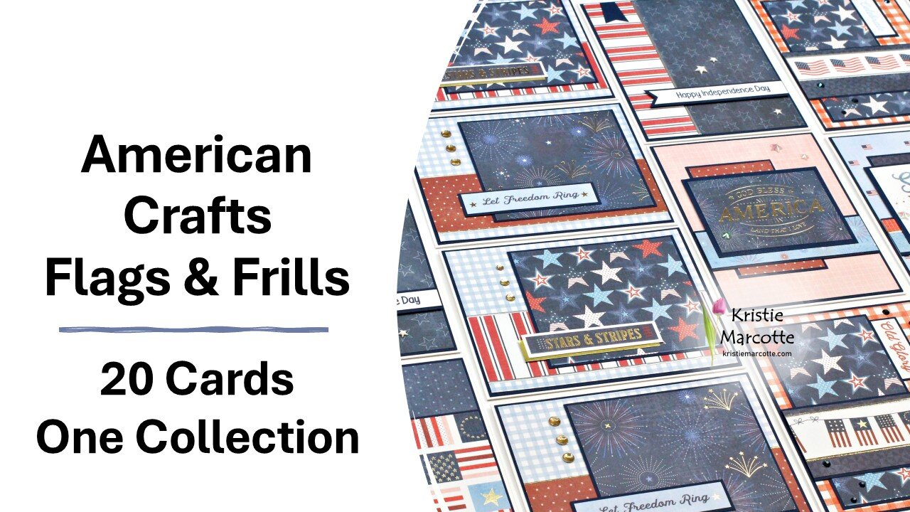 American Crafts | Flags & Frills | 20 Cards 1 Collection