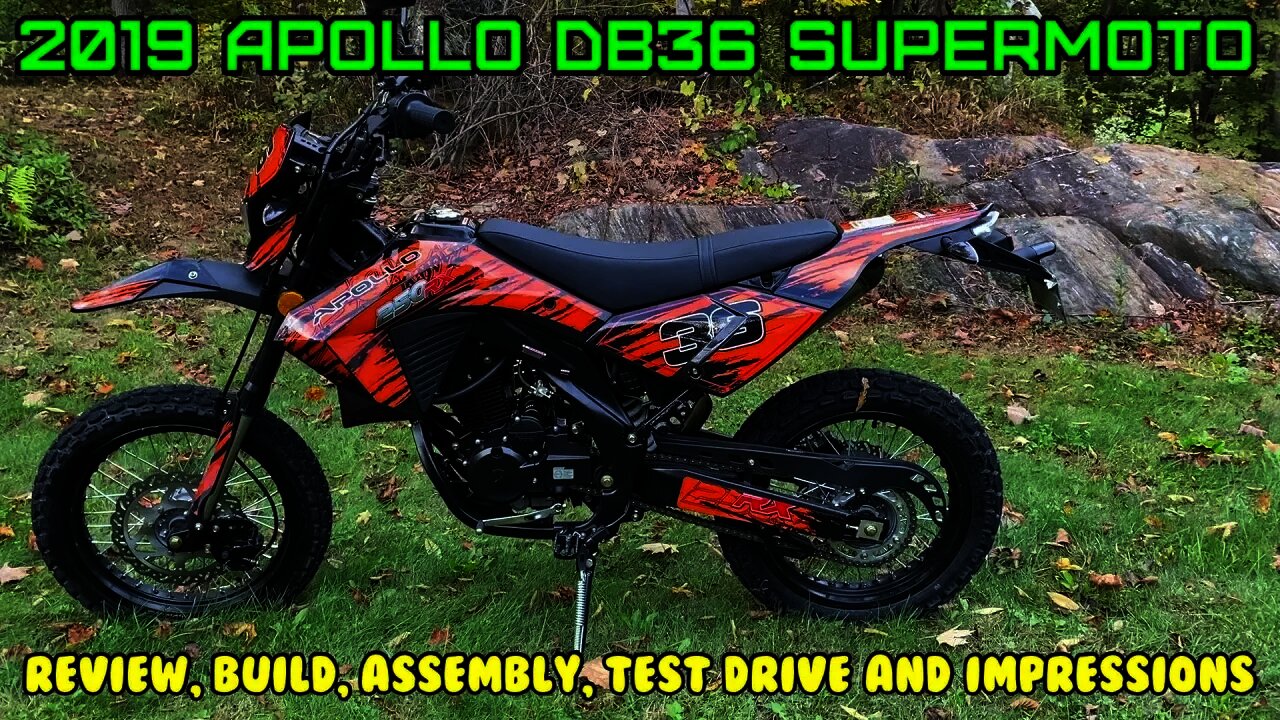 [E1] Vitacci Apollo DB36 Supermoto Review, Build, Assembly, Test Drive ...