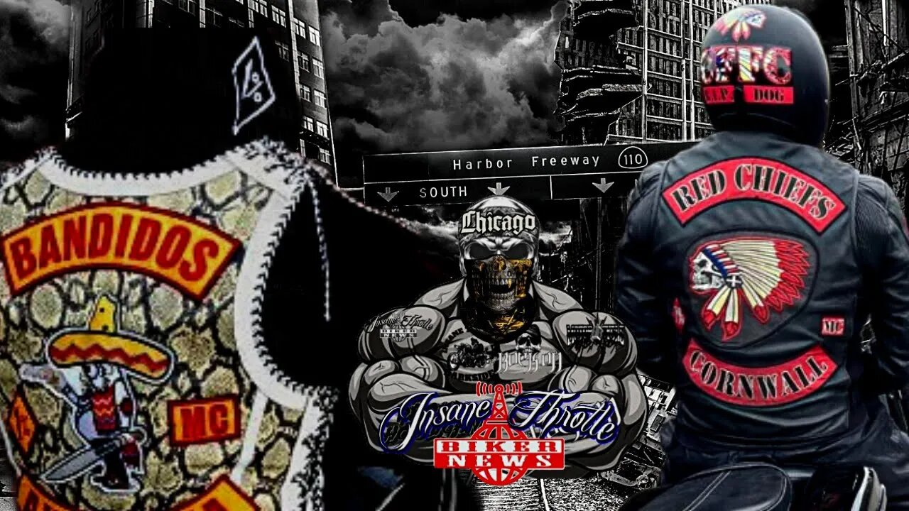 BANDIDOS MC MEMBERS HIT RIVAL ON MOTORCYCLE