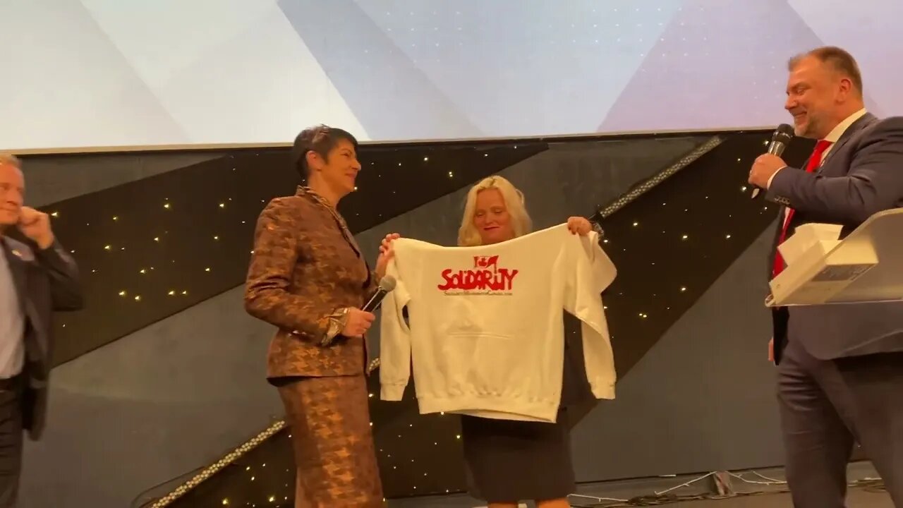 Pastor Artur Pawlowski with Christine Anderson, Member of the European ...