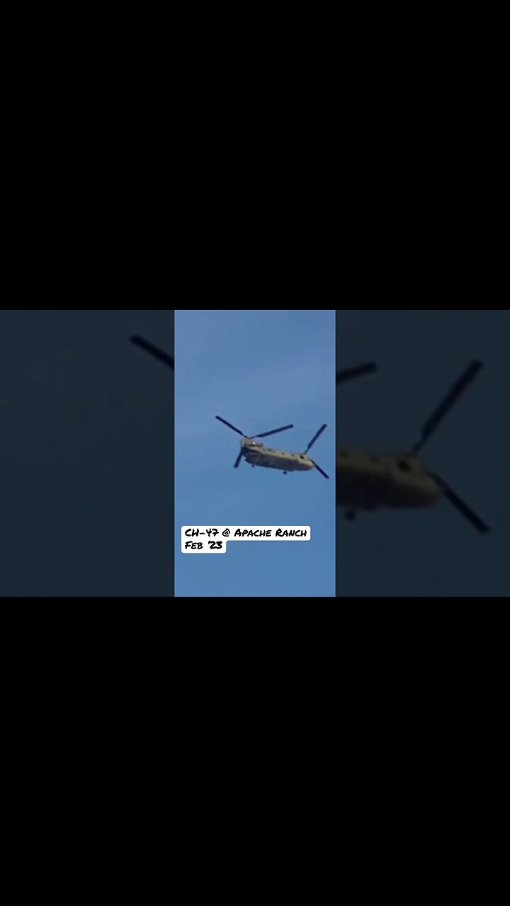 CH-47 • Fly Over at Apache Ranch • Feb 2023 #chinookhelicopter