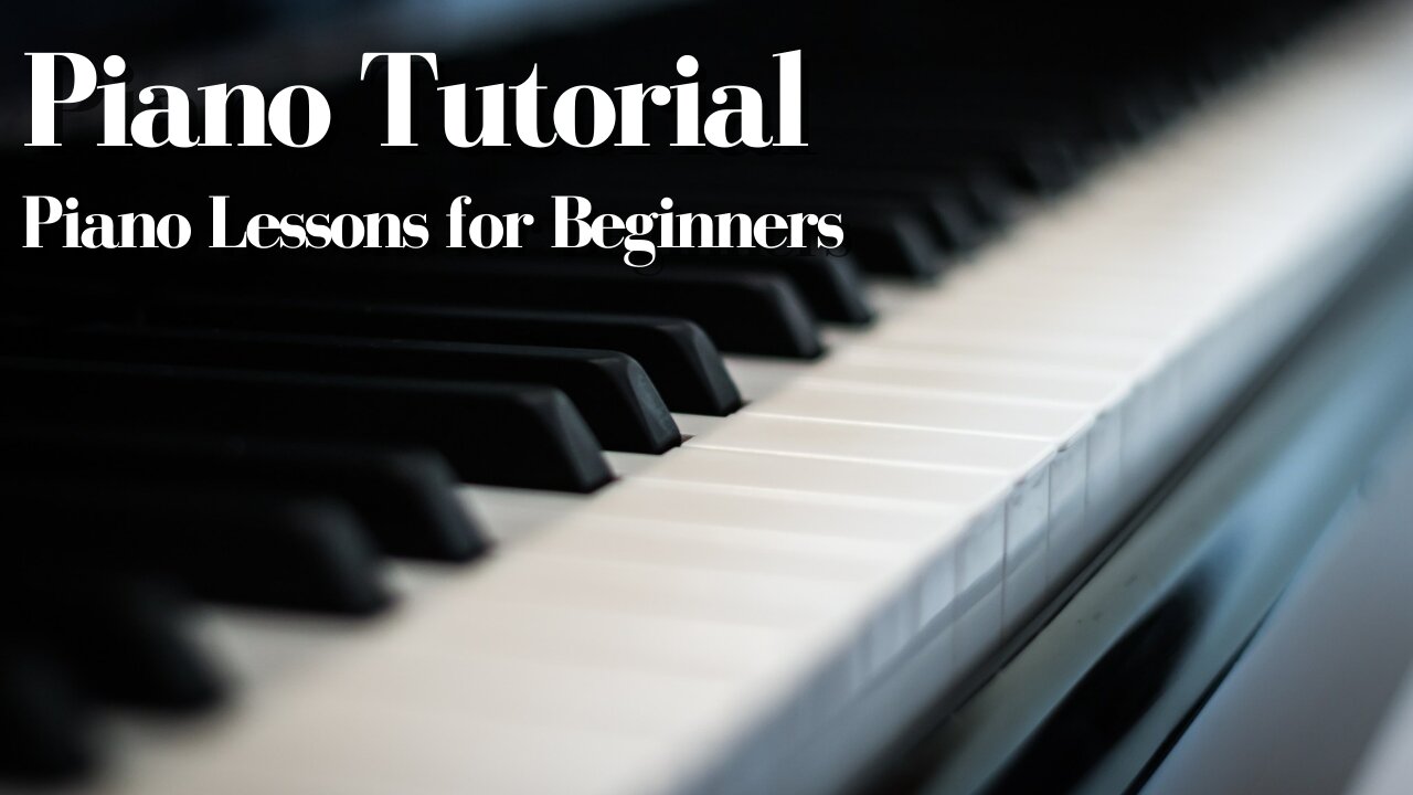 Piano Lessons for Beginners - Getting Started! Learn some simple chords