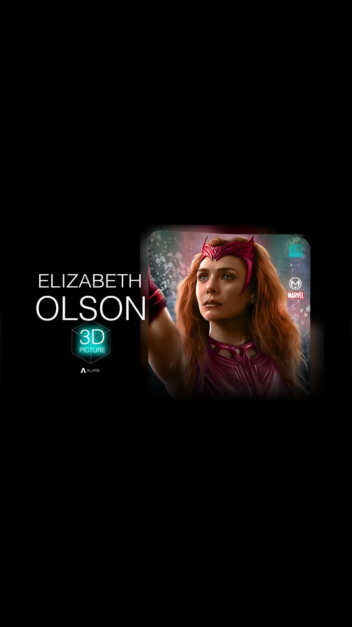ELIZABETH OLSON Beauty Avenger 3D Picture [ 4K - 60 FPS ]